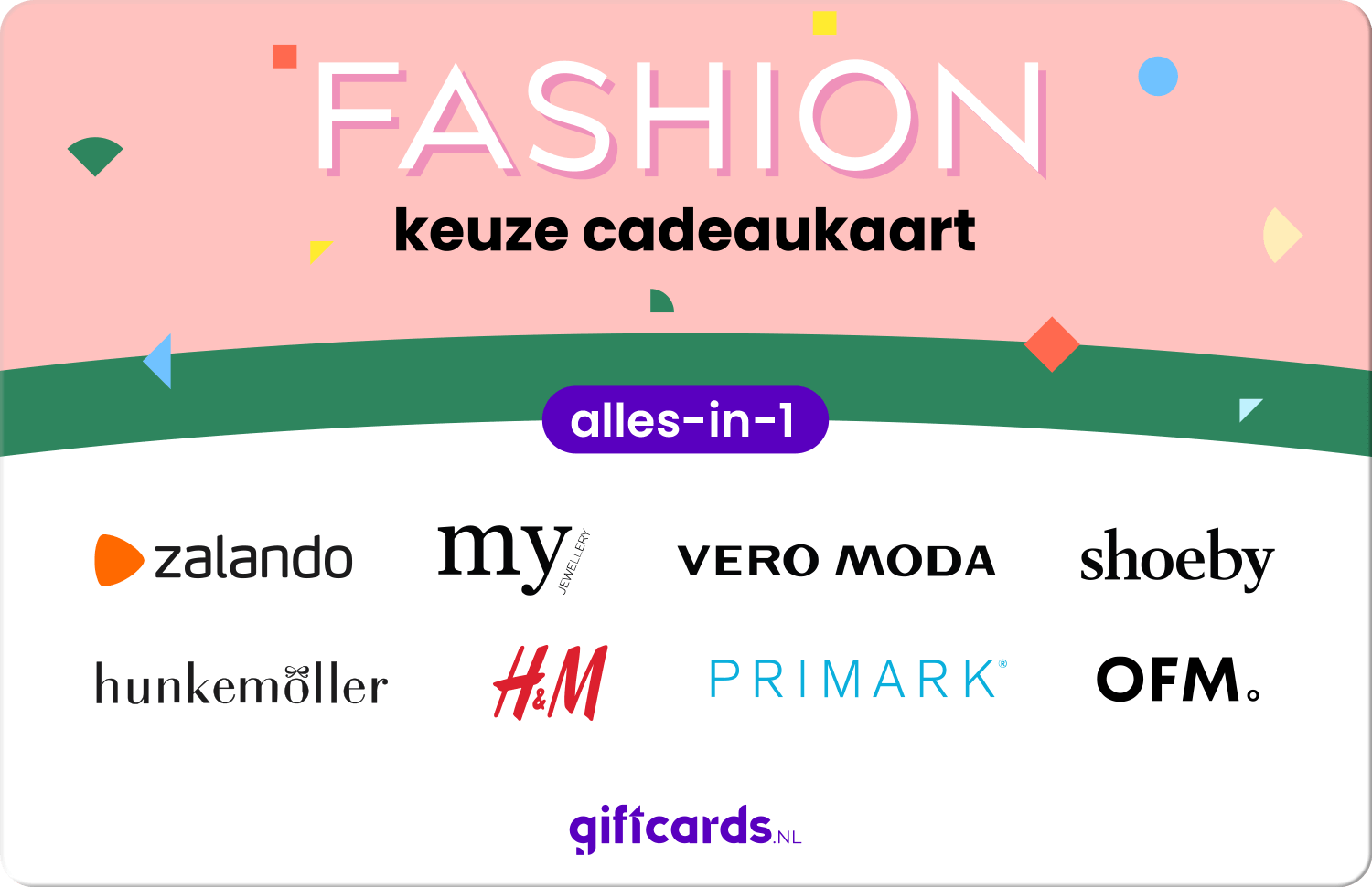 Alles-in-1 Keuze Cadeaukaart voor Fashion | Giftcards.nl