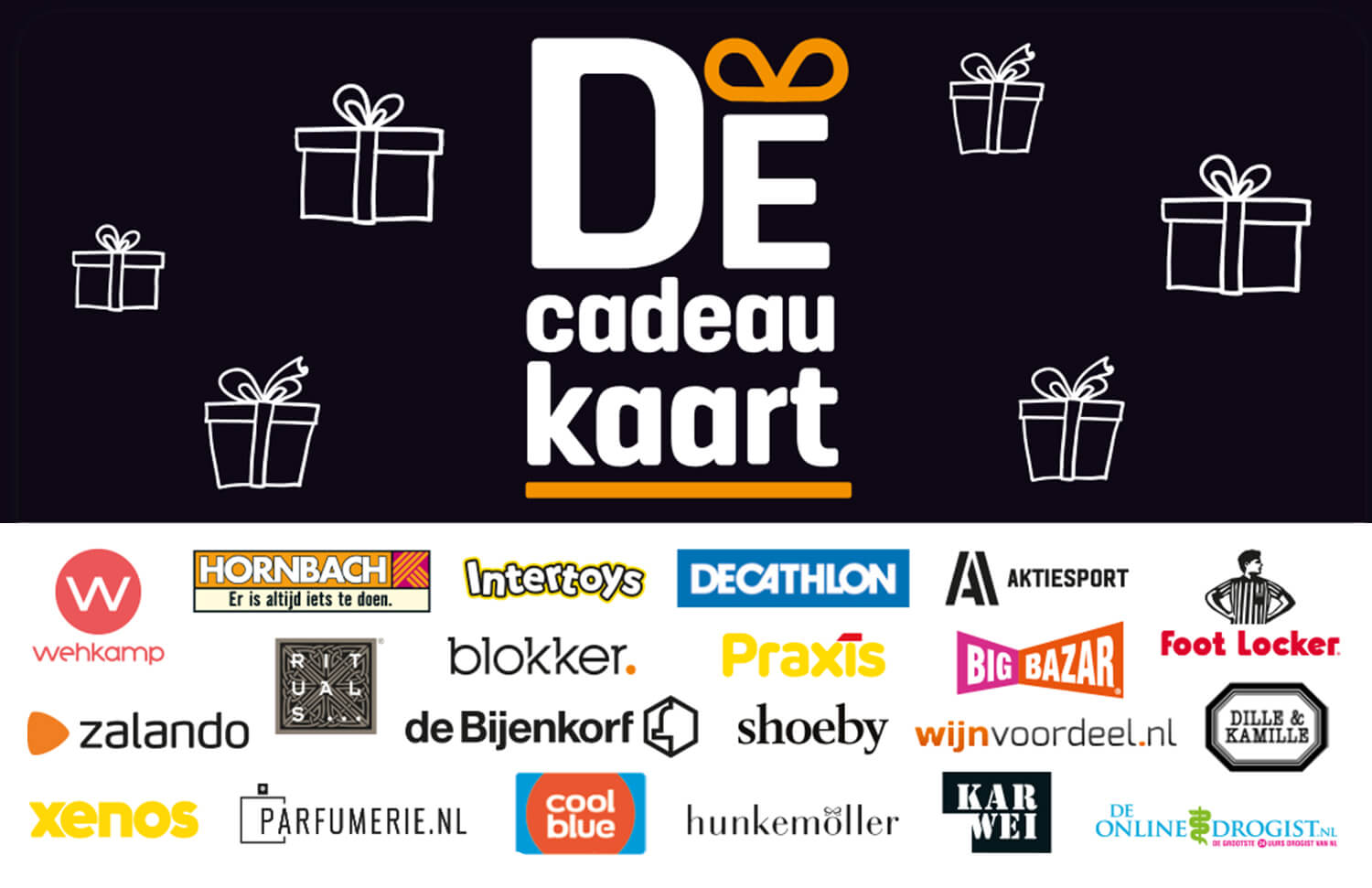 DE Cadeaukaart kopen | Keuze uit +5.000 winkels en merken