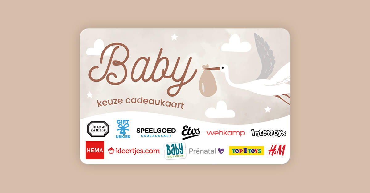 Geboorte Keuze Cadeaukaart, hier bestellen! | Giftcards.nl