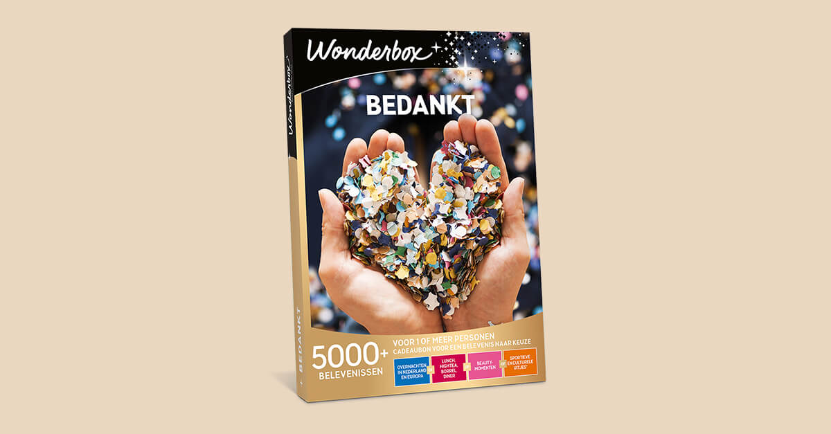 Wonderbox - Bedankt bestel je op Giftcards.nl